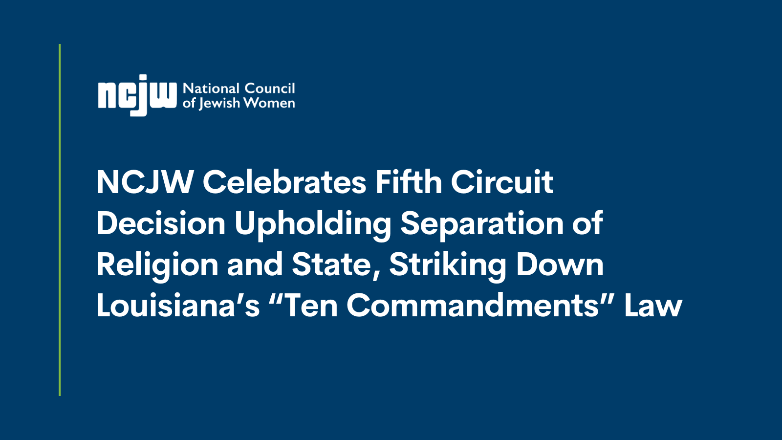 National Council of Jewish Women | NCJW Celebrates Fifth Circuit ...
